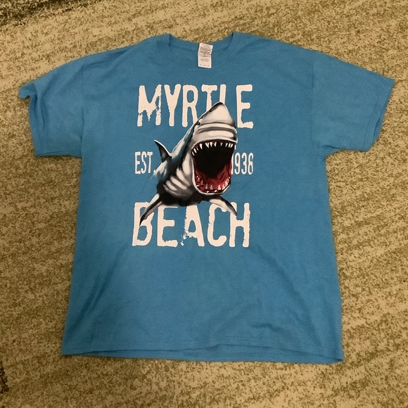 Gildan | Shirts | Gildan Xl Myrtle Beach Shark Tee | Poshmark